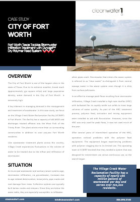 [Case Study] Fort Worth Texas Tackles Stormwater Infiltration Treatment with a Dynajet Dry ...